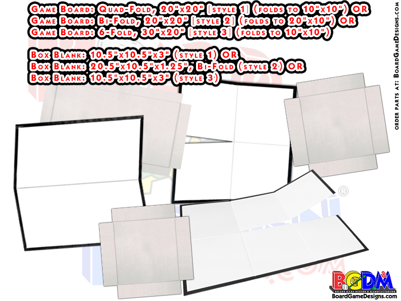 Game Board Blank & Box Blank Kit, Blank Game Boards & Boxes